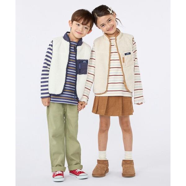 ZOZO問い合わせ番号:109960155ショップ:SHIPS KIDS，シップス キッズブランド:SHIPS，シップス商品名:SHIPS KIDS:100〜130cm /ボア リバーシブル ベストカテゴリ:トップス>ベストブランド品...