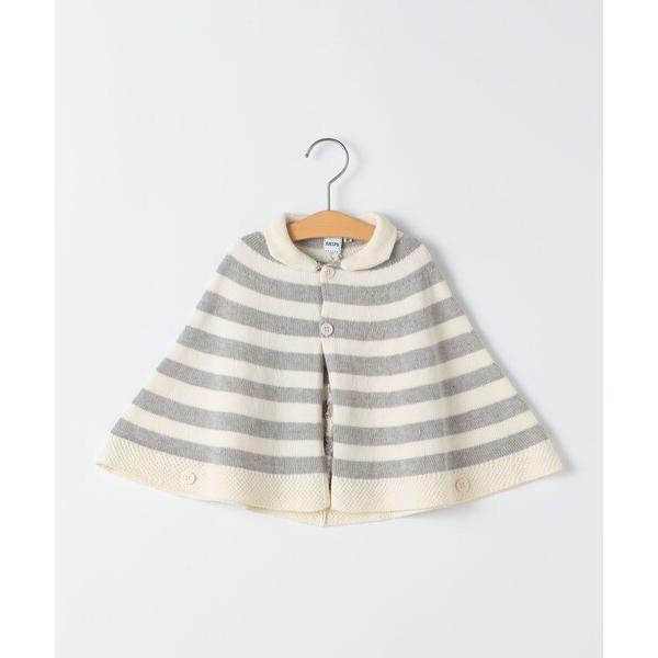 ZOZO問い合わせ番号:109996970ショップ:SHIPS KIDS，シップス キッズブランド:SHIPS，シップス商品名:SHIPS KIDS:「手洗い可能」ベビー ボーダー ニット マントカテゴリ:トップス>その他トップスブラ...