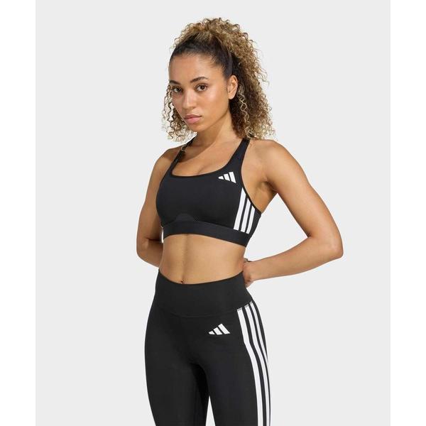 『セール実施中』ZOZO問い合わせ番号:110002182ショップ:adidas，アディダスブランド:adidas，アディダス商品名:パワーリアクト エッセンシャル ミディアムサポート ブラ スリーストライプス / アディダス adidas...