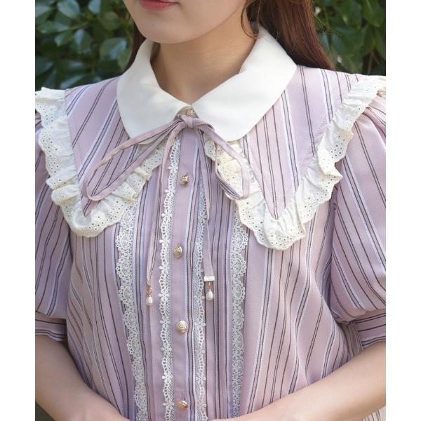 ZOZO問い合わせ番号:110038592ショップ:axes femme，アクシーズファムブランド:axes femme，アクシーズファム商品名:ストライプセーラー付け衿カテゴリ:雑貨/ホビー>その他雑貨ブランド品番:TS639X36...