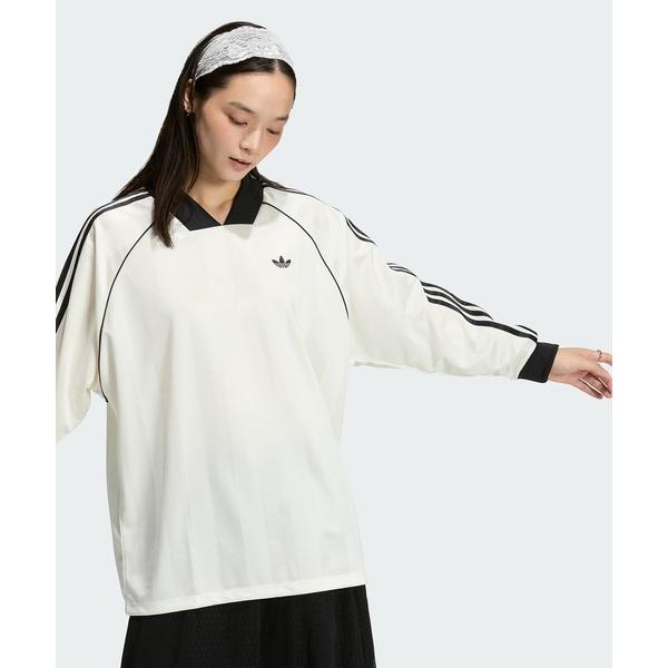 ZOZO問い合わせ番号:110041850ショップ:adidas，アディダスブランド:adidas，アディダス，adidas Originals，アディダスオリジナルス商品名:スリーストライプス ジャカード 長袖Tシャツ / ロンT / ア...