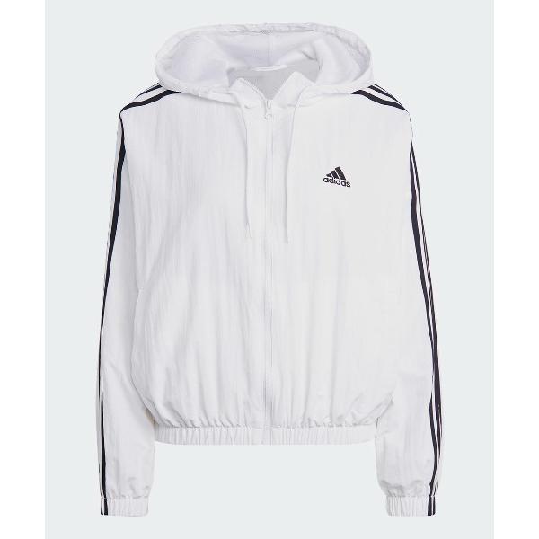 『タイムセール実施中』ZOZO問い合わせ番号:110043602ショップ:adidas，アディダスブランド:adidas，アディダス商品名:エッセンシャルズ スリーストライプス ウーブン ウインドブレーカー / アディダス adidasカテ...