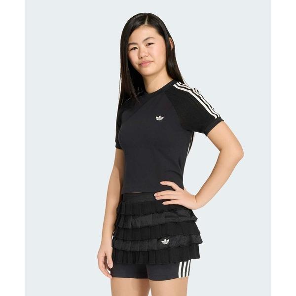 ZOZO問い合わせ番号:110044440ショップ:adidas，アディダスブランド:adidas，アディダス，adidas Originals，アディダスオリジナルス商品名:スリム ニット スリーストライプス Tシャツ / アディダスオリ...