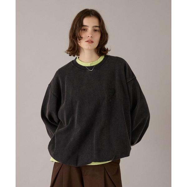 ZOZO問い合わせ番号:110044535ショップ:MUHET，ミュエータブランド:ONCILY，オンシェリー商品名:26AW HEART LOGO DRAW CODE SWEAT / ハートロゴドローコードスウェットカテゴリ:トップス&g...