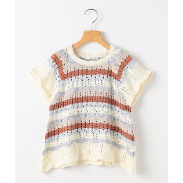 ZOZO問い合わせ番号:110120980ショップ:SHIPS KIDS，シップス キッズブランド:SHIPS，シップス商品名:SHIPS KIDS:140〜150cm/ニット レーストップスカテゴリ:トップス>ニット/セーターブラン...