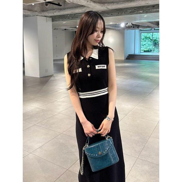 ZOZO問い合わせ番号:110122816ショップ:LILY BROWN，リリー ブラウンブランド:LILY BROWN，リリーブラウン商品名:「LILY BROWN×MARY QUANT」ポロニットワンピースカテゴリ:ワンピース/ドレス&...