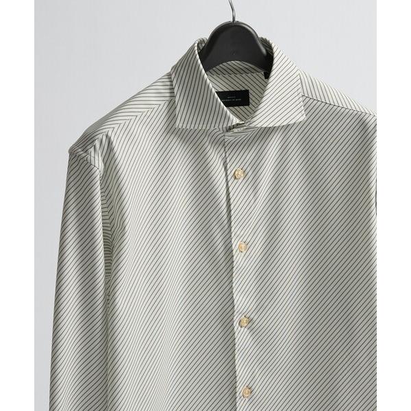 ZOZO問い合わせ番号:110123084ショップ:ABAHOUSE，アバハウスブランド:ABAHOUSE，アバハウス商品名:「ON/OFF兼用」360°ストレッチ バイアスストライプ ワイドカラーシャツ / FLEX SHIRTSカテゴリ...