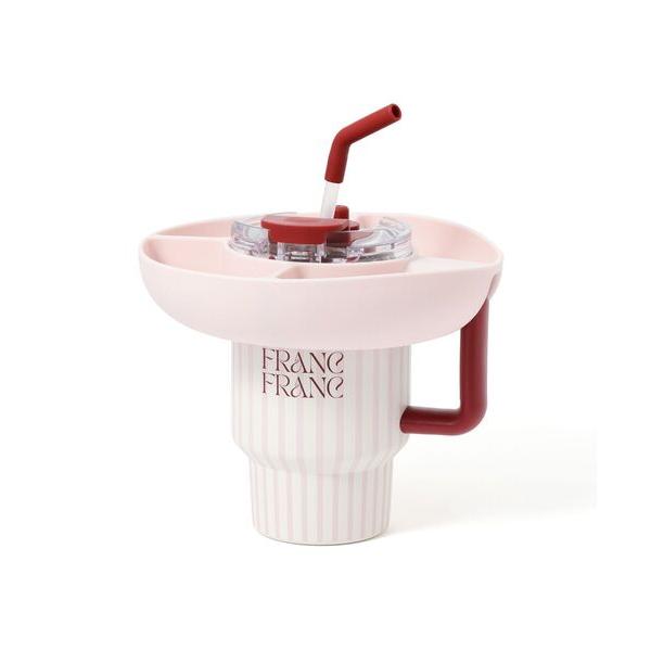 ZOZO問い合わせ番号:110270481ショップ:Francfranc，フランフランブランド:Francfranc，フランフラン商品名:スナックホルダー付ステンレスマグ 700ml ストライプカテゴリ:食器/キッチン>グラス/マグカ...