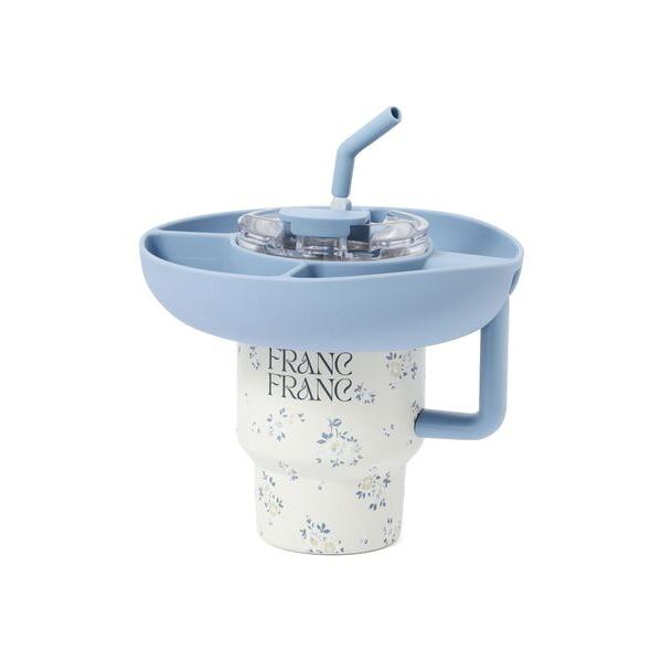 ZOZO問い合わせ番号:110270488ショップ:Francfranc，フランフランブランド:Francfranc，フランフラン商品名:スナックホルダー付ステンレスマグ 700ml 小花カテゴリ:食器/キッチン>グラス/マグカップ/...