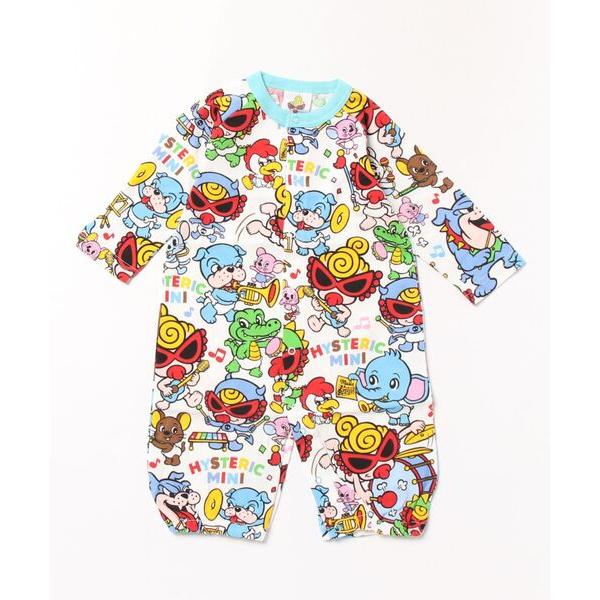 ZOZO問い合わせ番号:110271430ショップ:HYSTERIC MINI，ヒステリックミニブランド:HYSTERIC MINI，ヒステリックミニ商品名:BAND WAGON 総柄 長袖 2WAYALLカテゴリ:ママ＆ベビー>マタ...