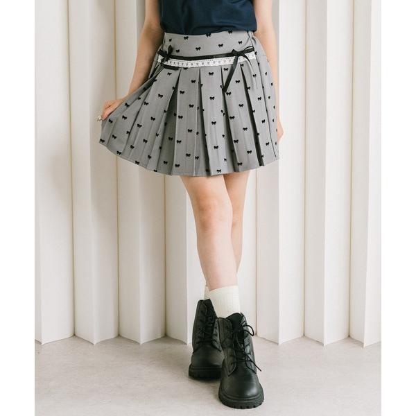 ZOZO問い合わせ番号:110274122ショップ:moredays store，モアデイズ・ストアブランド:URBAN CHERRY，アーバンチェリー商品名:「インナーパンツ付き」レース切り替えリボンプリーツスカートカテゴリ:スカート&g...