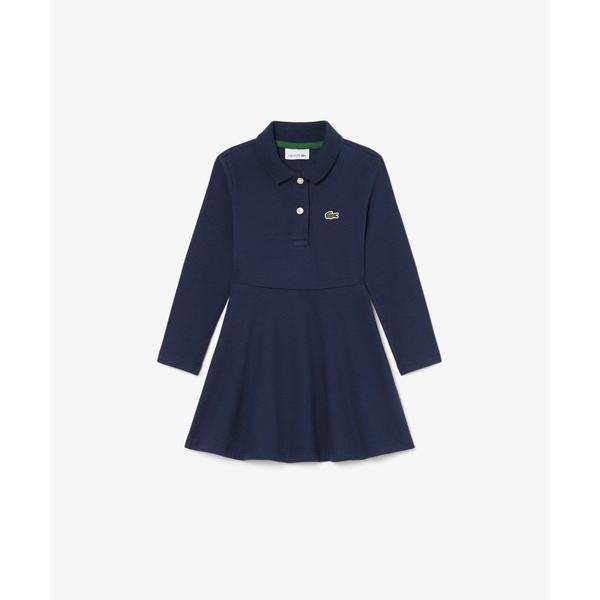 ZOZO問い合わせ番号:110310626ショップ:LACOSTE，ラコステブランド:LACOSTE，ラコステ商品名:「EC限定」GIRLSストレッチピケポロドレスカテゴリ:ワンピース/ドレス>シャツワンピースブランド品番:EJ276...