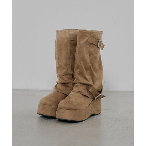 ZOZO問い合わせ番号:110312843ショップ:Chico，チコブランド:Chico，チコ商品名:厚底ベルトカバーブーツカテゴリ:シューズ>ブーツブランド品番:CHZ1062113A0002素材:【ベージュ・ブラウン】 甲材：ポリ...