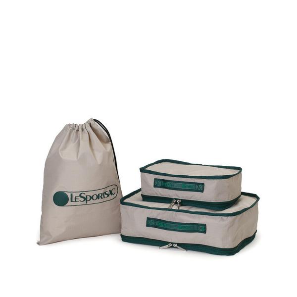 ZOZO問い合わせ番号:110350304ショップ:LeSportsac，レスポートサックブランド:LeSportsac，レスポートサック商品名:PACKING POUCH SET ドリフトストーン/エデングリーンカテゴリ:雑貨/ホビー&g...