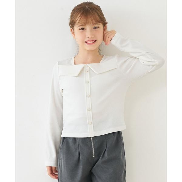 ZOZO問い合わせ番号:110352807ショップ:coca，コカブランド:coca（coca），コカ商品名:キッズ　リブハートボタントップスカテゴリ:トップス>Tシャツ/カットソーブランド品番:46-260534203-04素材:綿...