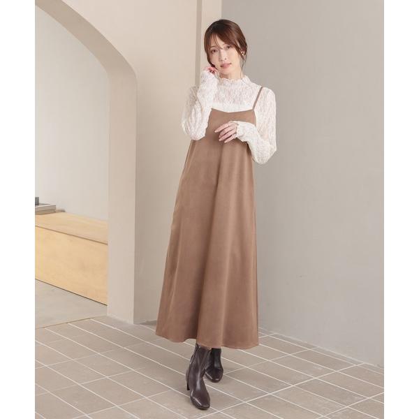 ZOZO問い合わせ番号:110352851ショップ:Honeys，ハニーズブランド:GLACIER lusso，グラシアルッソ商品名:スエードキャミワンピースカテゴリ:ワンピース/ドレス>ワンピースブランド品番:457-52-9463...