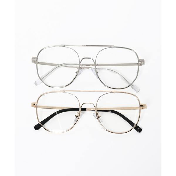 『タイムセール実施中』ZOZO問い合わせ番号:110356903ショップ:Narcissus，ナルシスブランド:Narcissus，ナルシス商品名:「Narcissus」メタルフレーム ツーブリッジメガネ / 伊達メガネカテゴリ:ファッショ...
