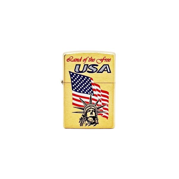 ZOZO問い合わせ番号:110393536ショップ:Brick Shiota Ink.，ブリックシオタブランド:Zippo，ジッポー商品名:ZIPPO ジッポ  204B LADY LIBERTY FLAG USA LAND OF THE ...
