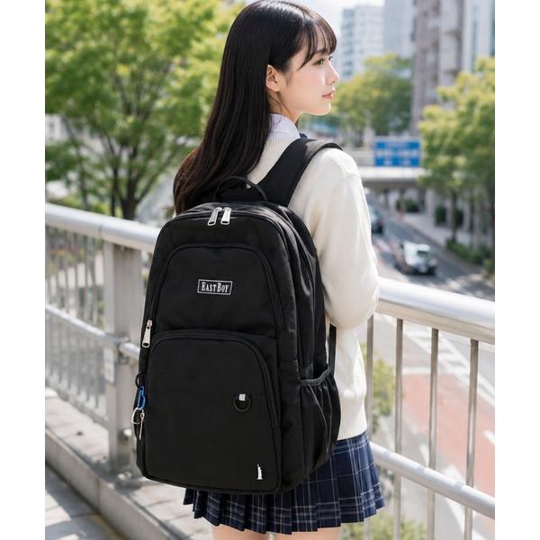 ZOZO問い合わせ番号:110437435ショップ:Karlas，カルラスブランド:EASTBOY，イーストボーイ商品名:「EASTBOY」カラビナ付リュック スクールバッグ 通学 鞄 バックパックカテゴリ:バッグ>バックパック/リュ...