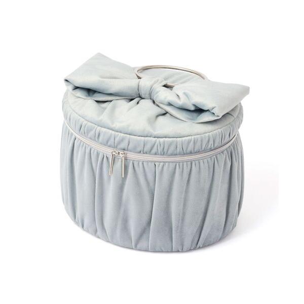 ZOZO問い合わせ番号:110474805ショップ:Francfranc，フランフランブランド:Francfranc，フランフラン商品名:ベロアリボン バニティポーチ L ライトブルーカテゴリ:財布/小物>ポーチブランド品番:1106...