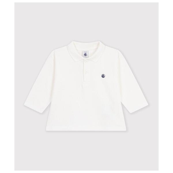 ZOZO問い合わせ番号:110475083ショップ:PETIT BATEAU，プチバトーブランド:PETIT BATEAU，プチバトー商品名:鹿の子編み長袖ポロシャツカテゴリ:トップス>ポロシャツブランド品番:A0GXI素材:100%...