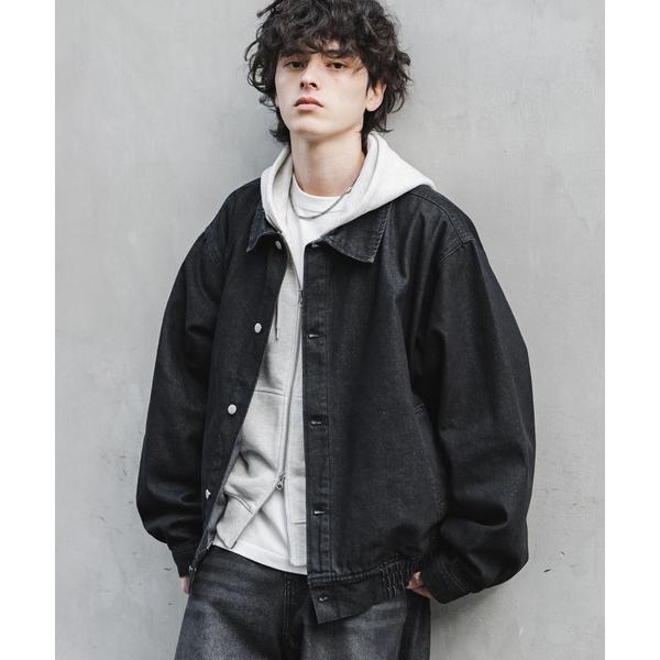 ZOZO問い合わせ番号:110477016ショップ:Rocky Monroe，ロッキーモンローブランド:Rocky Monroe，ロッキーモンロー商品名:新色追加 ヴィンテージライク オーバーサイズデニムブルゾンカテゴリ:ジャケット/アウタ...