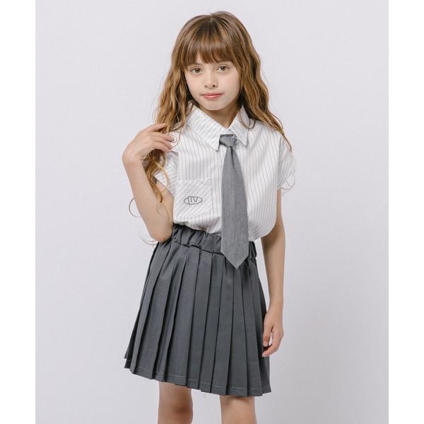 『タイムセール実施中』ZOZO問い合わせ番号:110479405ショップ:moredays store，モアデイズ・ストアブランド:URBAN CHERRY，アーバンチェリー商品名:「3点セット」タイ付きストライプフレンチスリーブシャツ＋プ...