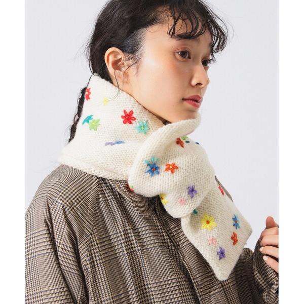 ZOZO問い合わせ番号:110517465ショップ:BEAMS WOMEN，ビームスウィメンブランド:BEAMS BOY，ビームスボーイ商品名:手編み フラワー 刺繍 マフラーカテゴリ:ファッション雑貨>マフラーブランド品番:13-4...