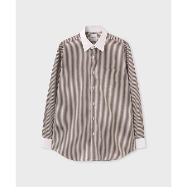 ZOZO問い合わせ番号:110520073ショップ:Paul Smith，ポール・スミスブランド:Paul Smith，ポールスミス商品名:ストライプ クレリックドレスシャツ / 263205 801PRCカテゴリ:トップス>ビジネス...