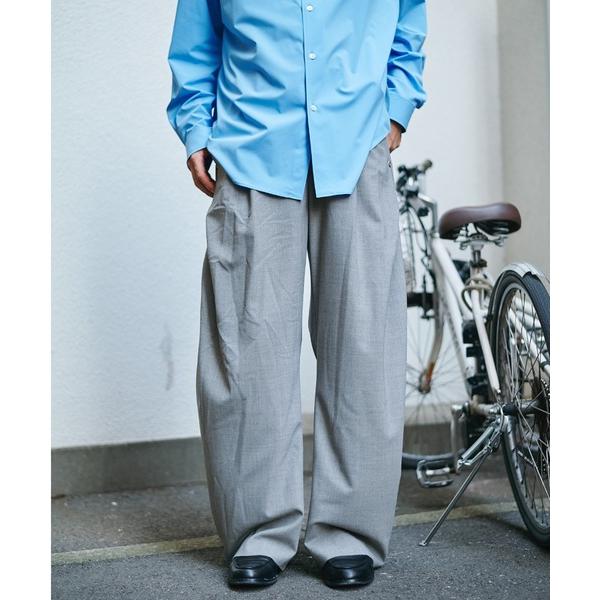 ZOZO問い合わせ番号:110535509ショップ:CONZ，コンズブランド:CONZ，コンズ商品名:curved leg trousers 3.0 buckleカテゴリ:パンツ>スラックスブランド品番:306541012素材:WOO...