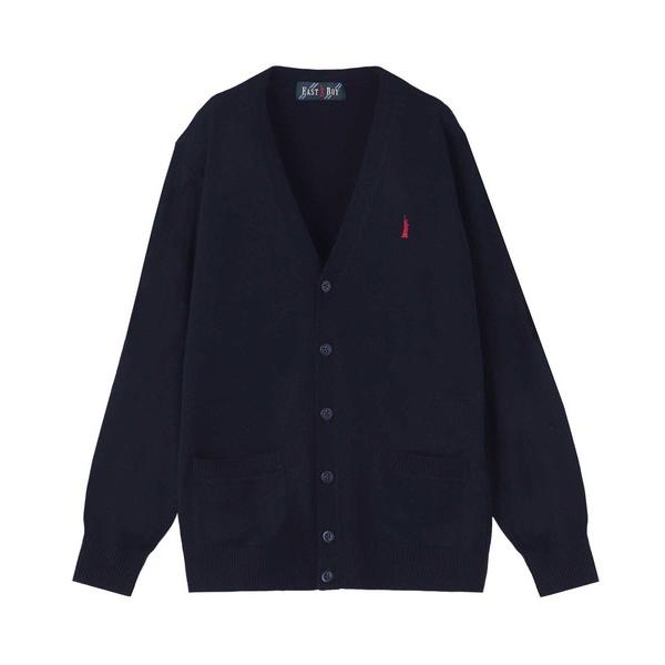 ZOZO問い合わせ番号:110559254ショップ:EASTBOY，イーストボーイブランド:EASTBOY，イーストボーイ商品名:カーディガン ウール混 12G 制服 スクールニット 中学生 高校生カテゴリ:トップス>カーディガン/ボ...