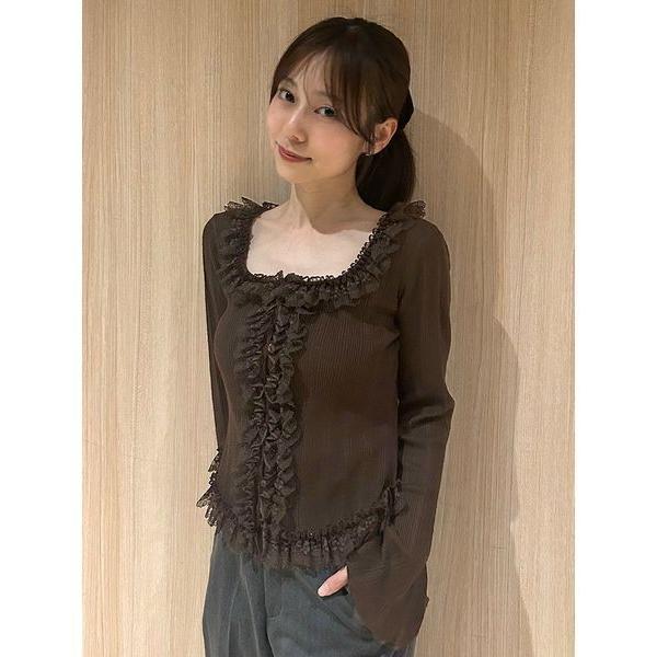 ZOZO問い合わせ番号:110560673ショップ:SNIDEL，スナイデルブランド:SNIDEL，スナイデル商品名:「ベストセラー/多色展開あり」フリルニットプルオーバーカテゴリ:トップス>ニット/セーターブランド品番:SWNT26...