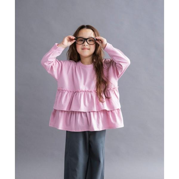 ZOZO問い合わせ番号:110560724ショップ:branshes，ブランシェスブランド:DRC branshes，ディーアールシーブランシェス，branshes，ブランシェス商品名:「WEB限定/DRC」2段フリル長袖Tシャツカテゴリ:...