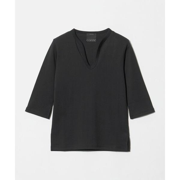 ZOZO問い合わせ番号:110597435ショップ:UNITED ARROWS，ユナイテッドアローズブランド:conte，コンテ，UNITED ARROWS，ユナイテッドアローズ商品名:＜conte＞コットン キーネック Tシャツカテゴリ:...