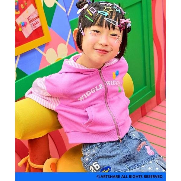 ZOZO問い合わせ番号:110635696ショップ:ANAP，アナップブランド:ANAP kids，アナップキッズ商品名:ＡＮＡＰＫＩＤＳ×ｗｉｇｇｌｅｗｉｇｇｌｅ　配色パーカーカテゴリ:トップス>パーカーブランド品番:424-366...