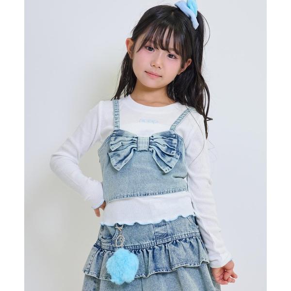 ZOZO問い合わせ番号:110635698ショップ:ANAP，アナップブランド:ANAP kids，アナップキッズ商品名:リボンビスチェ×メロートップス　ＳＥＴ（別売りＳＥＴＵＰ）カテゴリ:トップス>アンサンブルブランド品番:428-...