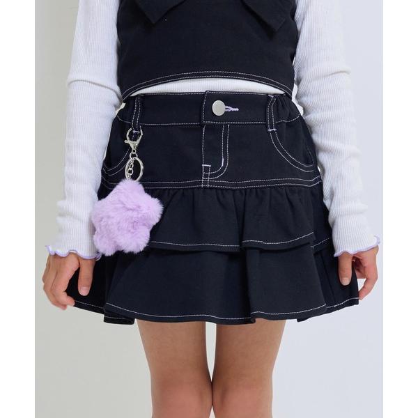 ZOZO問い合わせ番号:110635699ショップ:ANAP，アナップブランド:ANAP kids，アナップキッズ商品名:チャーム付ティアードスカート（別売りＳＥＴＵＰ）カテゴリ:スカート>スカートブランド品番:421-3695素材:...