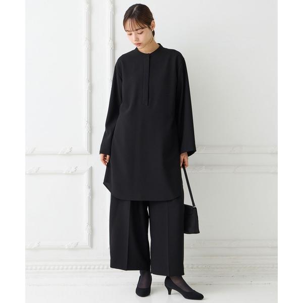 ZOZO問い合わせ番号:110636012ショップ:AIMER，エメブランド:AIMER，エメ商品名:「喪服・礼服・WEB限定」ウォッシャブル 前開きオーバーブラウス・ワイドパンツ ブラックフォーマルセットアップカテゴリ:フォーマルスーツ/...