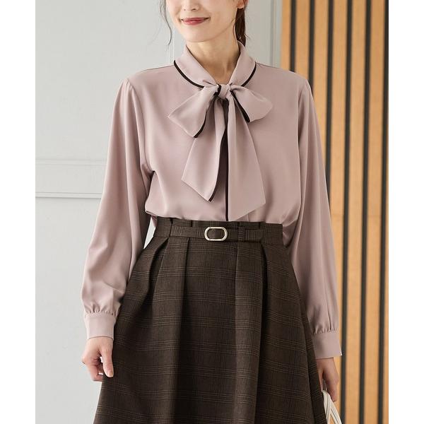 ZOZO問い合わせ番号:110672769ショップ:Honeys，ハニーズブランド:Honeys，ハニーズ，GLACIER，グラシア商品名:配色ボウタイブラウスカテゴリ:トップス>シャツ/ブラウスブランド品番:673-61-0355素...