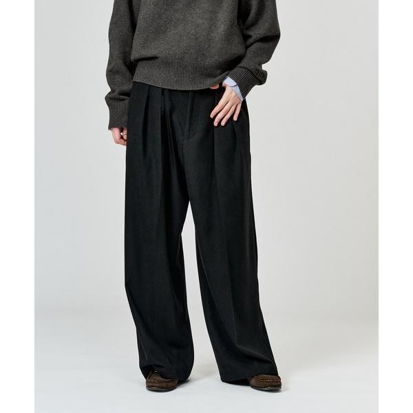 ZOZO問い合わせ番号:110713342ショップ:epnok，エプノックブランド:WETTEMPT，ウィテンプト商品名:FLANNEL 2 TUCK SLACKS / フランネル2タックスラックスカテゴリ:パンツ>スラックスブランド...