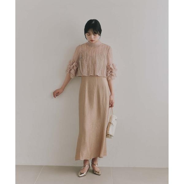 ZOZO問い合わせ番号:110714238ショップ:kaene，カエンブランド:kaene，カエン商品名:ボウタイ3wayレイヤードドレス「結婚式 二次会 同窓会 成人式 パーティードレス」カテゴリ:ワンピース/ドレス>ドレスブランド...