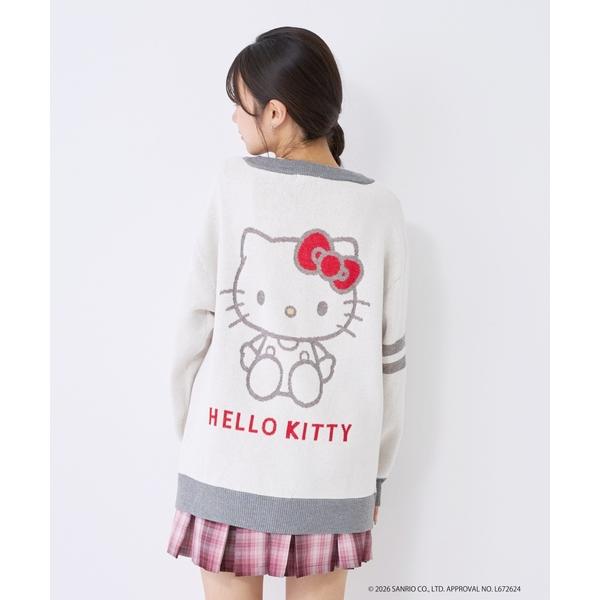 ZOZO問い合わせ番号:110717538ショップ:NARUMIYA ONLINE，ナルミヤ オンラインブランド:LOVETOXIC，ラブトキシック商品名:「サンリオキャラクターズ/ハローキティ」「LTXC」リラックスルーズニットカーディガ...