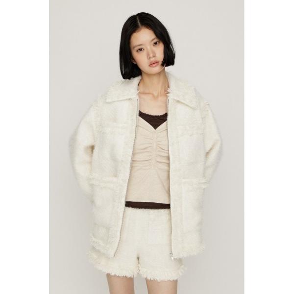 ZOZO問い合わせ番号:110718544ショップ:SLY，スライブランド:SLY，スライ商品名:「限定カラーあり」FLUFFY TWEED JK フラッフィーツイードジャケット 秋服　冬服カテゴリ:ジャケット/アウター>テーラードジ...