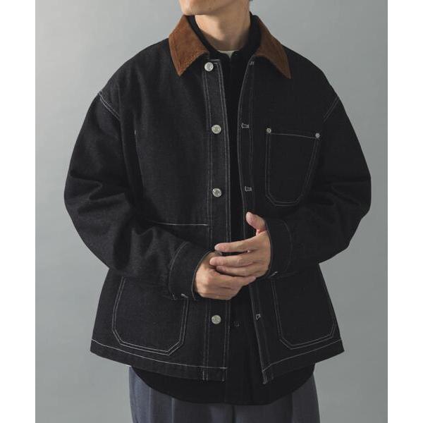 ZOZO問い合わせ番号:110719505ショップ:ITEMS URBAN RESEARCH，アイテムズ アーバンリサーチブランド:ITEMS URBANRESEARCH，アイテムズ アーバンリサーチ商品名:襟コーデュロイデニムカバーオール...