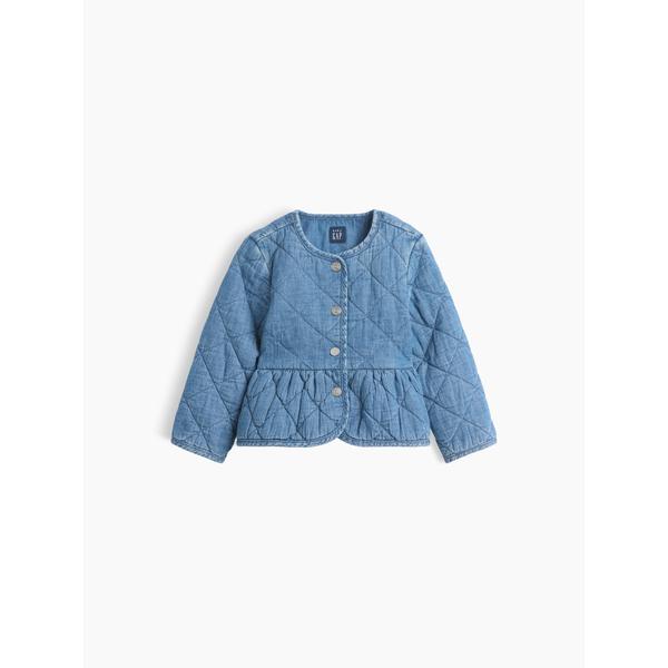 『タイムセール実施中』ZOZO問い合わせ番号:110722622ショップ:GAP，ギャップブランド:GAP，ギャップ商品名:キルティング デニムジャケット (幼児・ベビー)カテゴリ:ジャケット/アウター>その他アウターブランド品番:9...