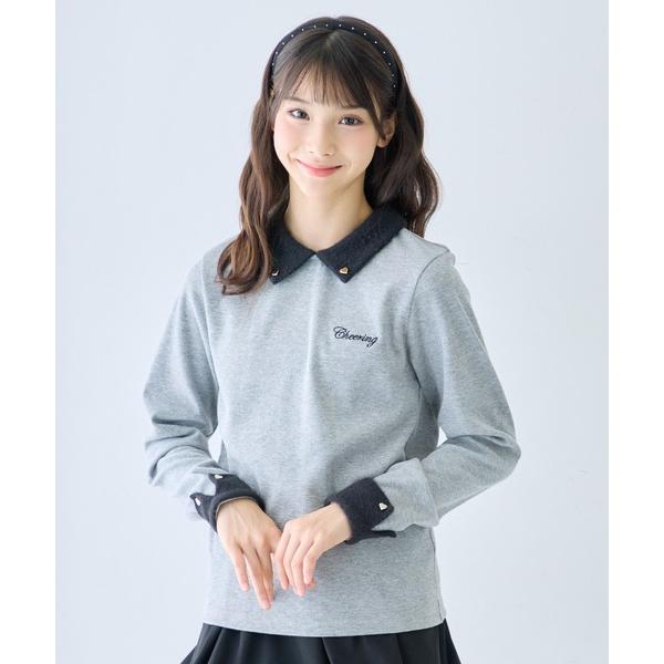 『タイムセール実施中』ZOZO問い合わせ番号:110874046ショップ:cross marche，クロスマルシェブランド:Amourire girl，アムリールガール，cross marche，クロスマルシェ商品名:襟＆袖ファー長袖リブT...