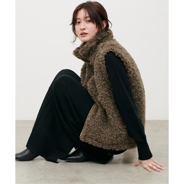 ZOZO問い合わせ番号:110875113ショップ:natural couture，ナチュラルクチュールブランド:LARUTA，ラルータ，natural couture，ナチュラルクチュール商品名:「LARUTA」ボアベスト×ニットワンピー...