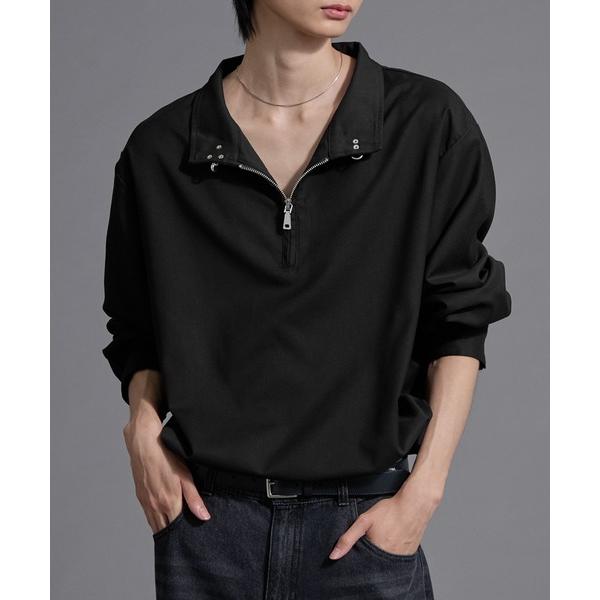 ZOZO問い合わせ番号:110875129ショップ:EMMA CLOTHES，エマ クローズブランド:Loose/ルース，ルース商品名:ファイヤーマンフック ハイネックハーフジップドローコード長袖シャツカテゴリ:トップス>シャツ/ブラ...