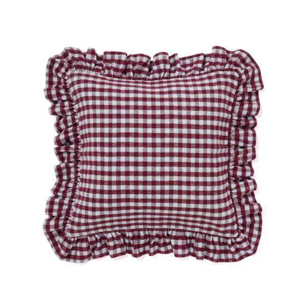 ZOZO問い合わせ番号:110912403ショップ:Francfranc，フランフランブランド:Francfranc，フランフラン商品名:フリルチェック クッションカバー 450×450 ブルー×パープル（041）カテゴリ:インテリア&gt...