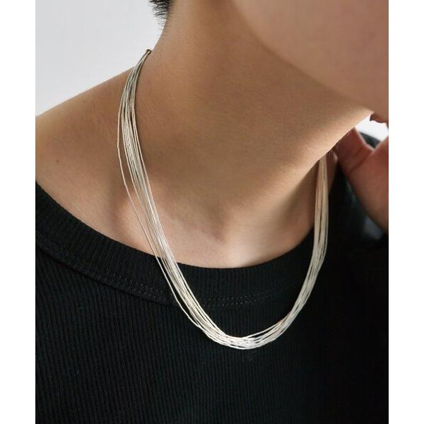 ZOZO問い合わせ番号:110912503ショップ:ear PAPILLONNER，イア パピヨネブランド:ear PAPILLONNER，イアパピヨネ商品名:「スターリングシルバー使用」リキッドシルバー10×40ショートネックレスカテゴリ...
